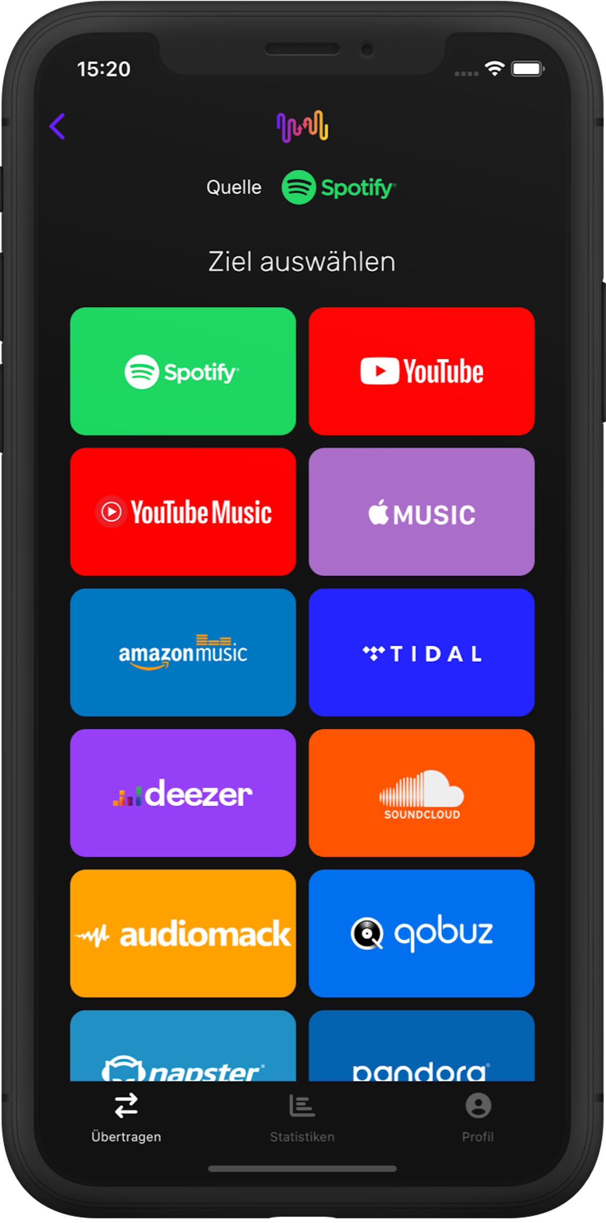 Übertragen von Wiedergabelisten von Spotify zu Amazon Music